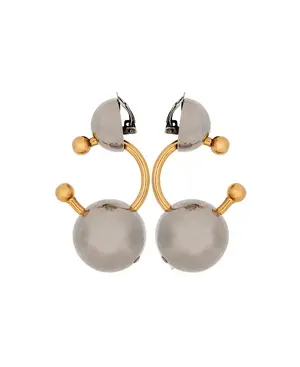 Balmain Piercing Mini Hoop Earrings - Silver