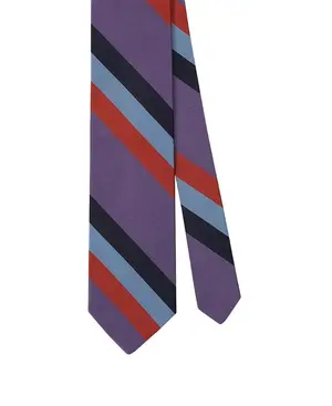 Robert Talbott Silk Cotton Stripe Necktie