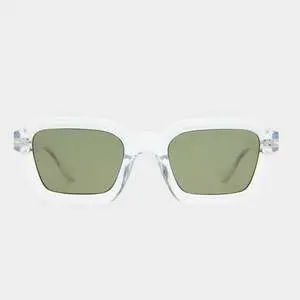 Le Specs Impossible Square Frame Sunglasses - Clear