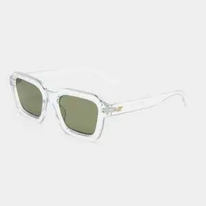 Le Specs Impossible Square Frame Sunglasses - Clear