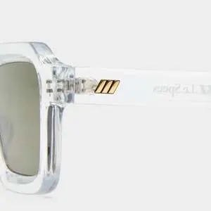 Le Specs Impossible Square Frame Sunglasses - Clear
