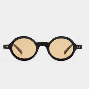 Le Specs Sycophantic Round Frame Sunglasses - Black
