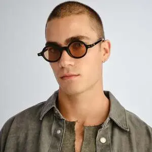 Le Specs Sycophantic Round Frame Sunglasses