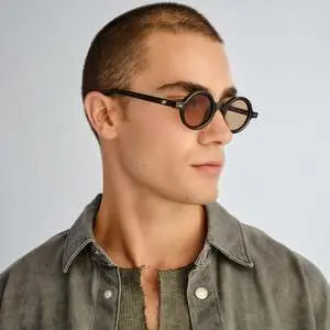 Le Specs Sycophantic Round Frame Sunglasses