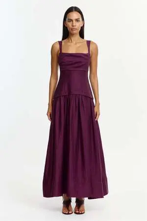 Acler Reeve Maxi Dress - Fig