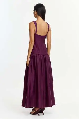 Acler Reeve Maxi Dress - Fig