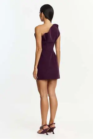 Acler Lugano Mini Dress - Fig