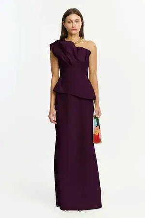 Acler Lugano Maxi Dress - Fig