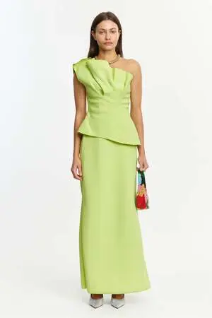 Acler Lugano Maxi Dress - Honeydew