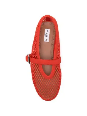 Alaïa Fishnet Ballet Flats