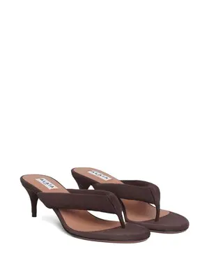 Alaïa Leather Thong Sandals