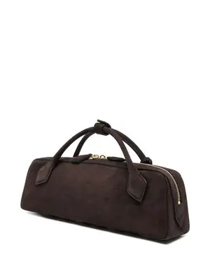 Alaïa Le Teckel Suede Leather Clutch