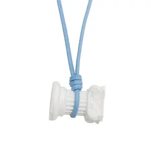 ABSURDE Column Bag Charm - White