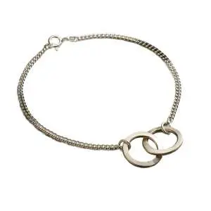 POSH TOTTY DESIGNS Sterling Interlinking Hoops Bracelet - Silver