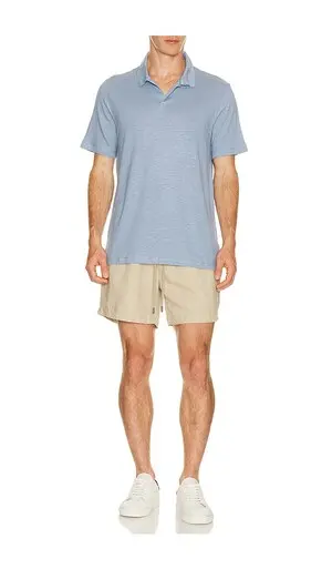Onia Air Linen Pull On Short 6 In Brown