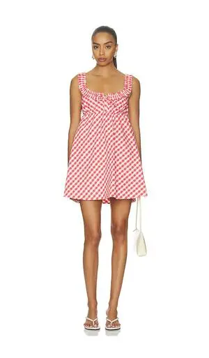 Tularosa Rae Mini Dress In Red - Red Gingham