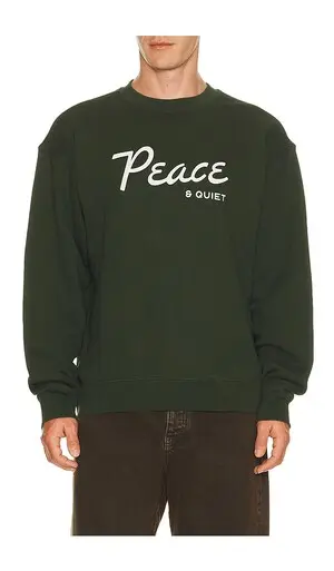 MUSEUM OF PEACE & QUIET Diner Crewneck - Forest