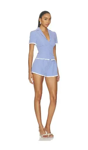MORE TO COME Kyla Short Set In Blue