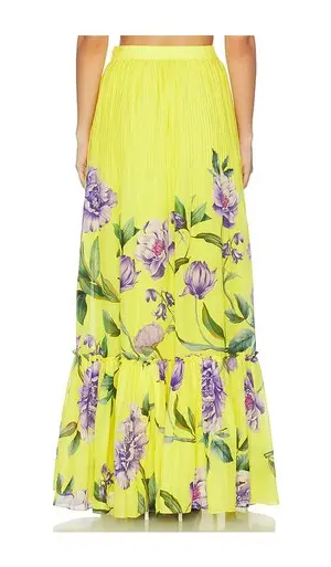 Hemant & Nandita Floral Print Maxi Skirt