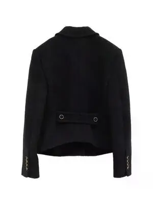 Chloé Bouclé Button-up Jacket - Black