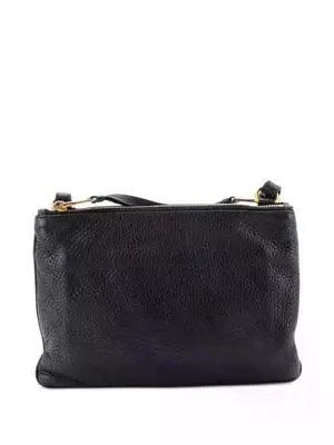 Prada Vitello Daino Double Zip Small Crossbody Bag