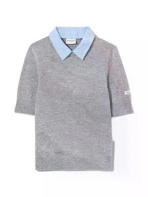 Claudie Pierlot Layered Wool Jumper - Grey