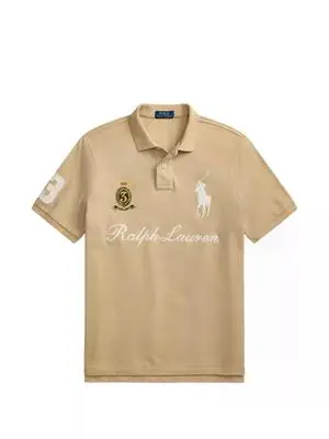 Polo Ralph Lauren Big Pony Logo-embroidered Polo Shirt - Neutrals