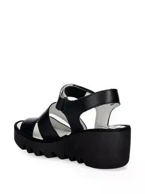 Fly London Wedge Sandals With Touch-strap Fastening