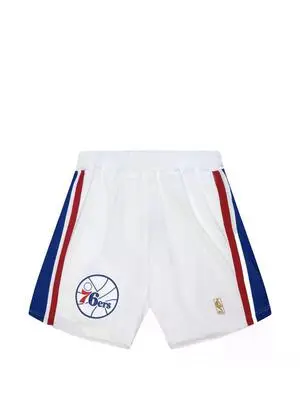 Mitchell & Ness Philadelphia 76ers 96-97 Authentic Track Shorts - White