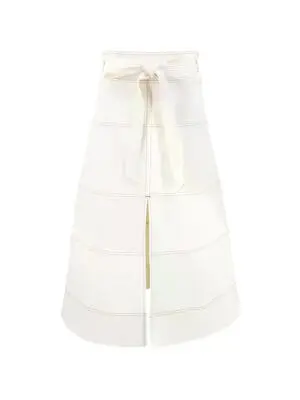 Tanya Taylor A-line Skirt With Tied Waist