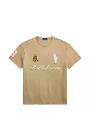 Polo Ralph Lauren Big Pony Logo-embroidered T-shirt - Neutrals