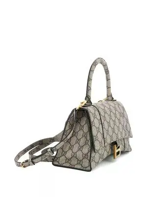 Gucci X Balenciaga The Hacker Project Hourglass Top Handle Bag - Brown