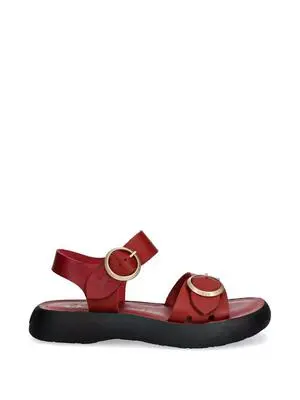 Fly London Buckle-fastening Leather Sandals - Red