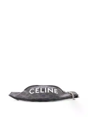 Celine Triomphe Belt Bag In Coated Canvas