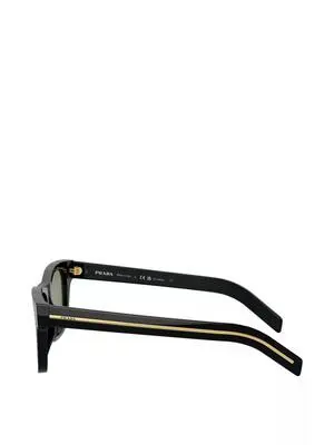 Prada Square-frame Sunglasses With Green Lenses