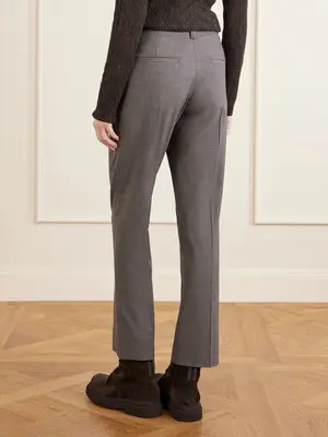 Brunello Cucinelli Tapered Wool-blend Straight-leg Pants