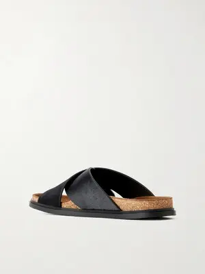THE ROW Cross Pony Hair Sandals
