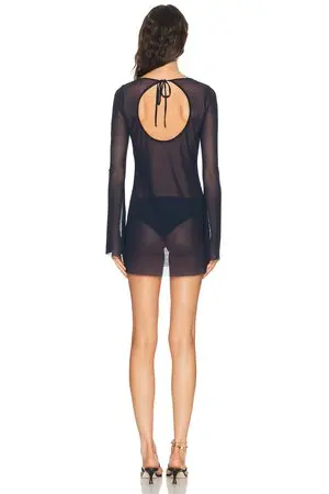 Bond Eye Priya Ring Mini Dress In Black