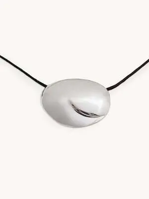 LOUIS ABEL Ovu Cord Necklace - Silver