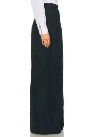 Ralph Lauren Vanessa Full Length Pleated Pant - Black
