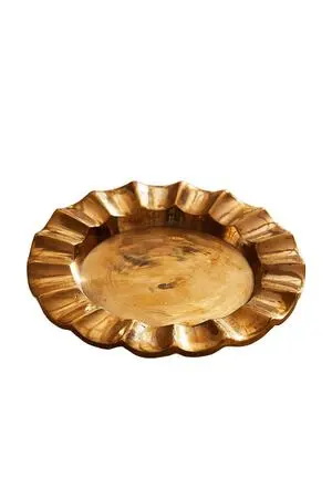 ANASTASIO HOME Ava Ash Tray In Metallic Gold - Brass