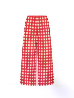 SIMONMILLER Toni Cropped Palazzo Pants - Red