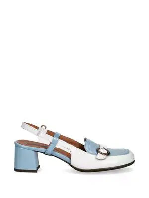 Fly London Slingback Pumps With Buckle Detail - White