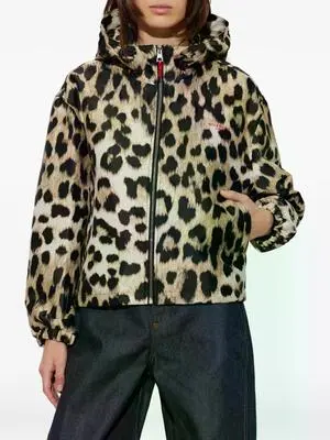 Givenchy Leopard Jacquard Windbreaker