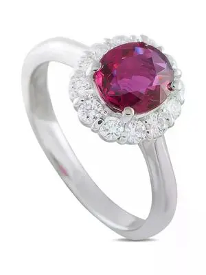 LB EXCLUSIVE Ruby And Diamond Ring In Platinum