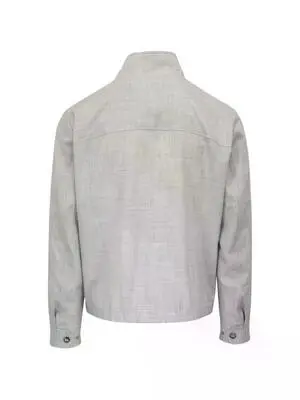 Colombo Slub-texture Zip-fastening Jacket
