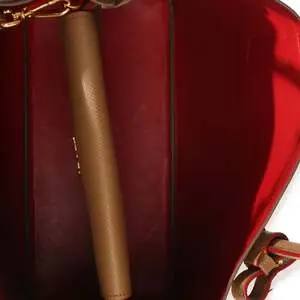 Prada Caramel Red Saffiano Cuir Tote