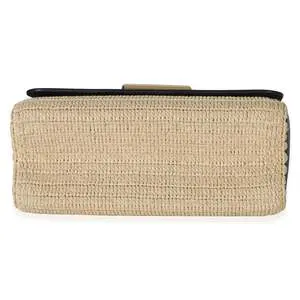 LOUIS VUITTON Calfskin Raffia Twist Shoulder Bag Mm