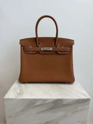 Hermès Birkin Togo Leather Palladium Hardware - Brown