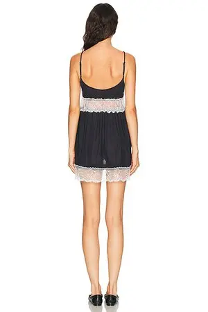 Gimaguas Yasmin Mini Dress With Lace Trim